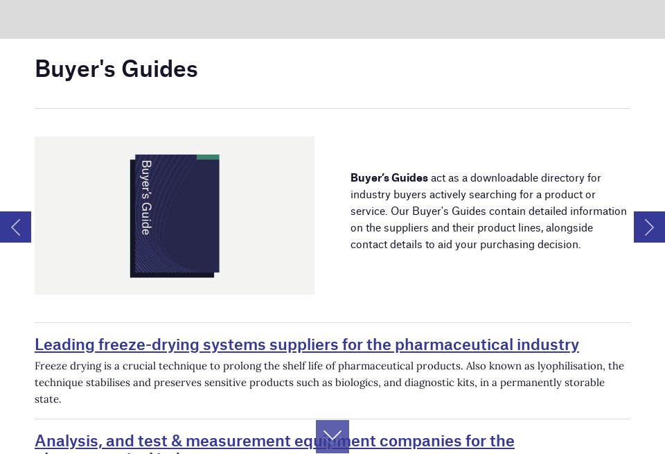 Buyer's Guides - Pharma Technology Focus | Issue 133 | August 2023