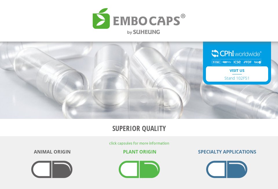 Embocaps - Pharma Technology Focus | Issue 88 | November 2019