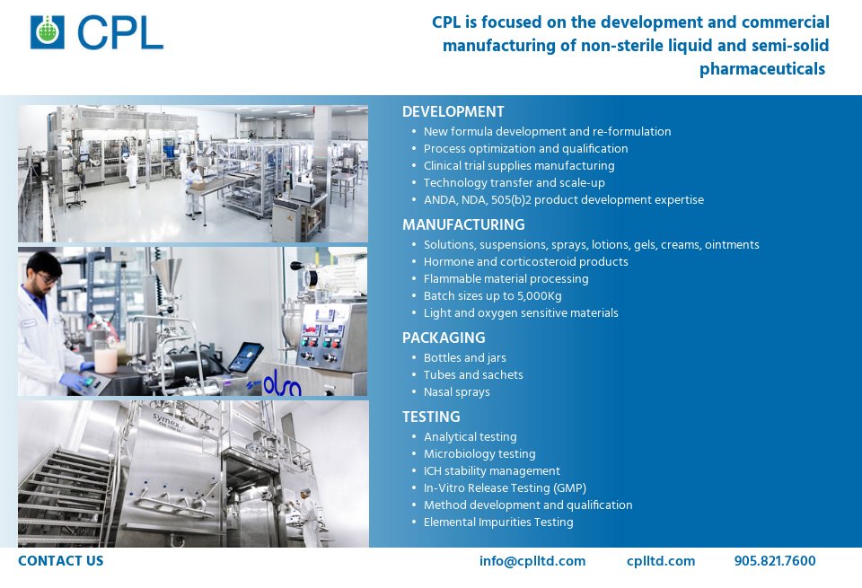 Contract Pharmaceuticals Limited Canada - Pharma Technology Focus ...
